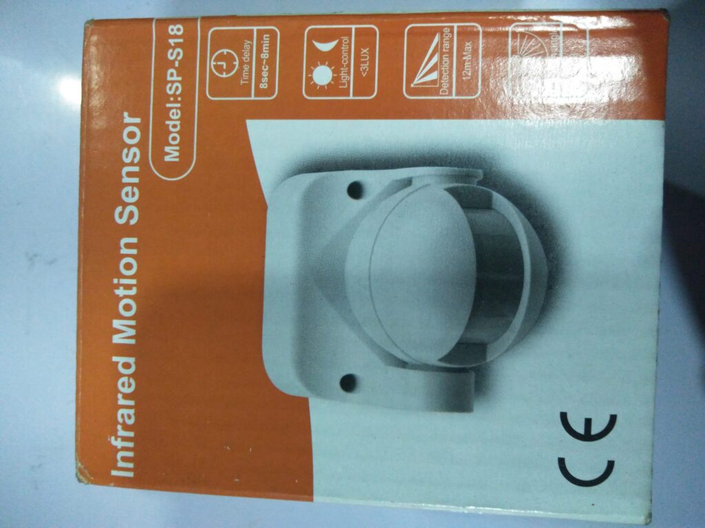 AC 240 Volts Infrared Motion Sensor - Patsec Security Store